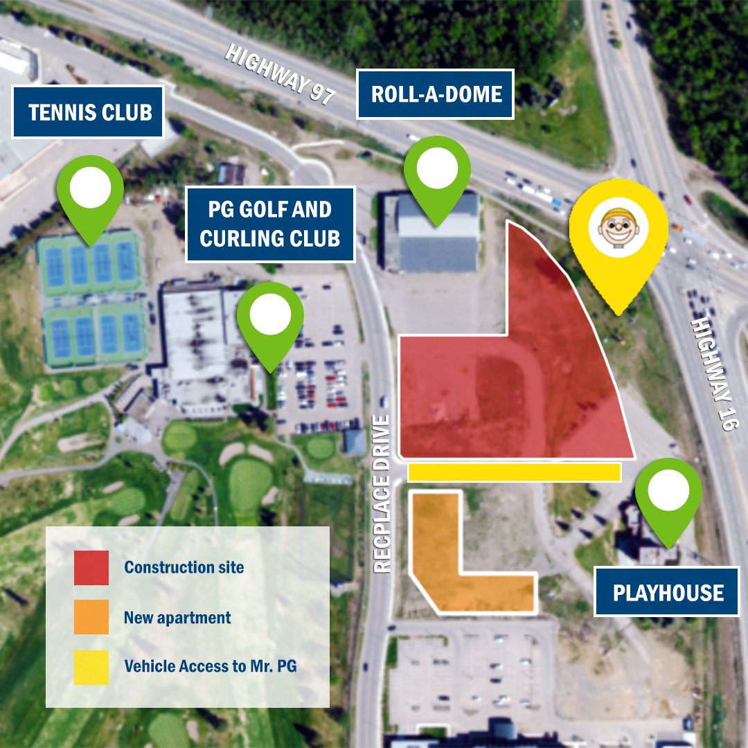 Additional construction begins behind Mr. PG… – PJXM Prince George